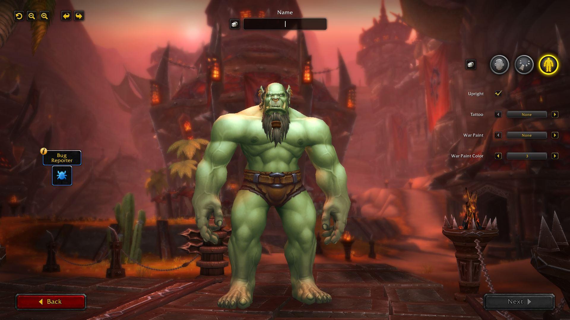 wow orc new customization