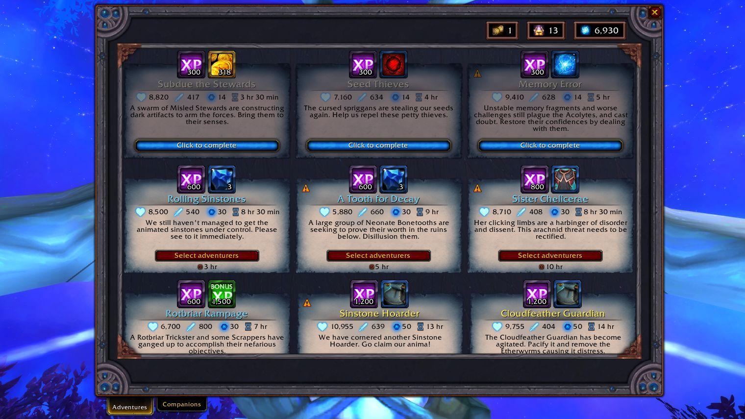 Venture Plan Addon for Shadowlands Covenant Adventures - News - Icy Veins