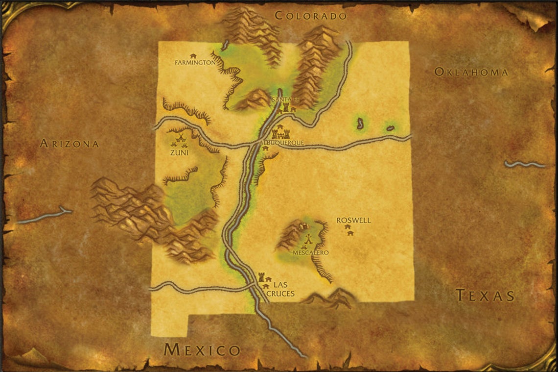 World of Warcraft Style Maps of US States - News - Icy Veins