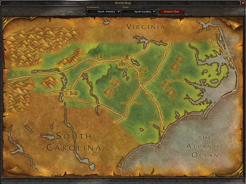 World of Warcraft Style Maps of US States - News - Icy Veins