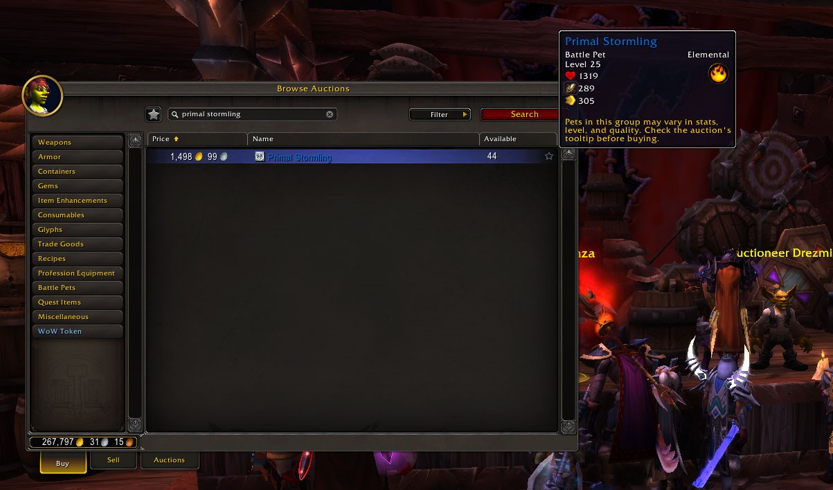 Primal Stormling Pet Added to Storm Vendors - News - Icy Veins