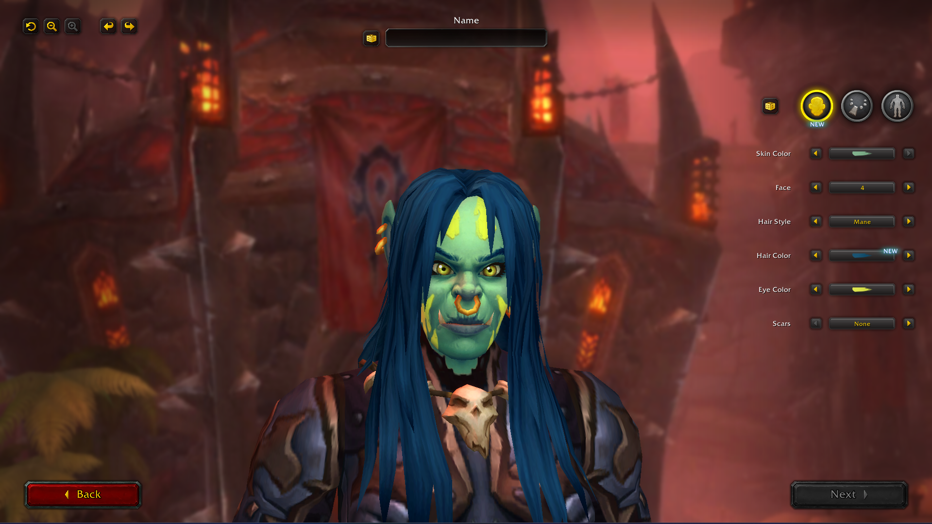 wow orc new customization