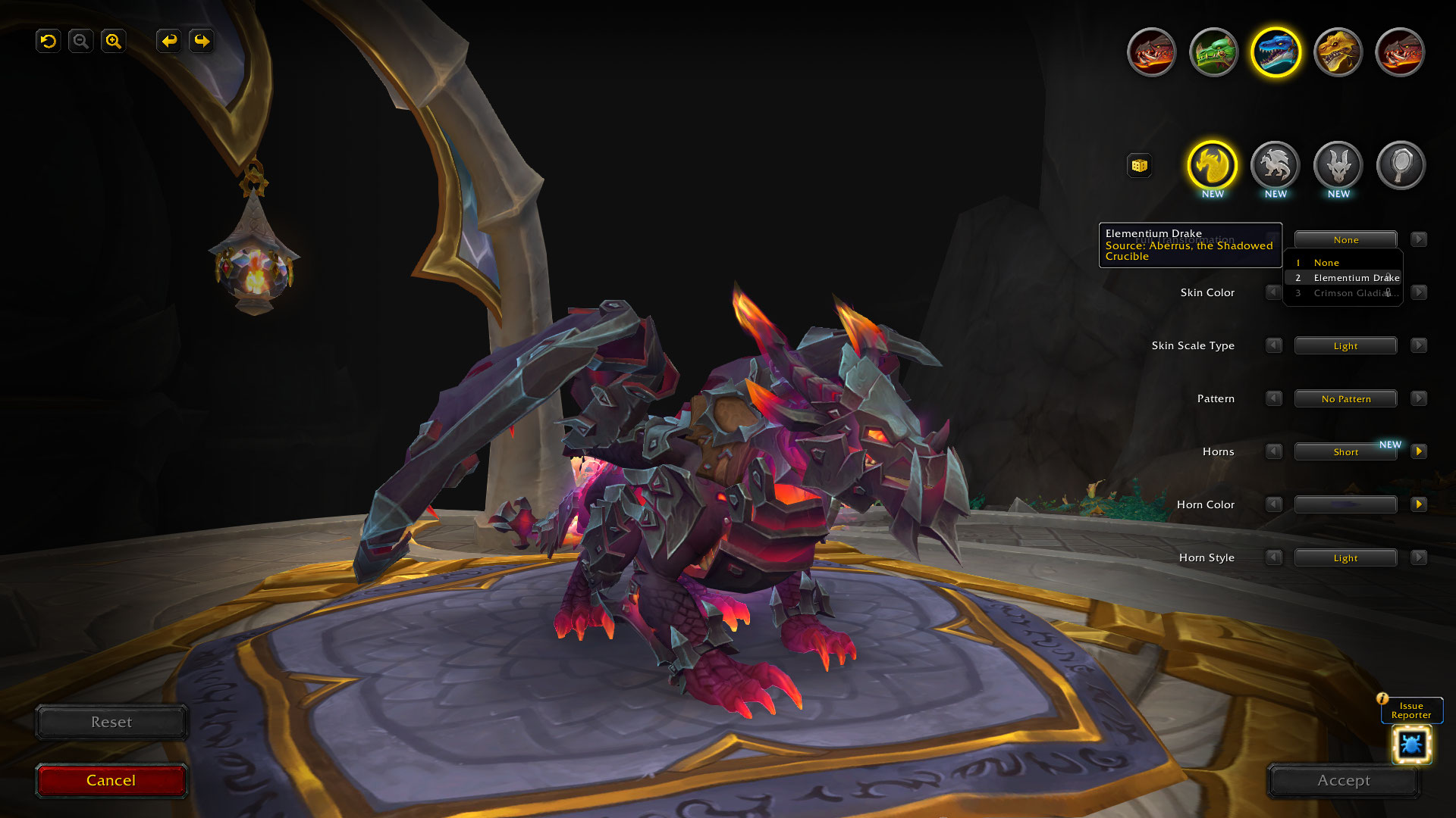 Highland Drake Elementium Transformation from Aberrus the Shadowed ...