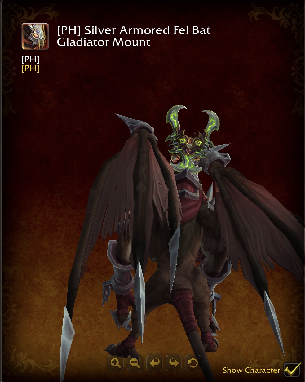 Gladiator Mounts in The War Within Season 1&2: Gold/Silver Armored Fel ...
