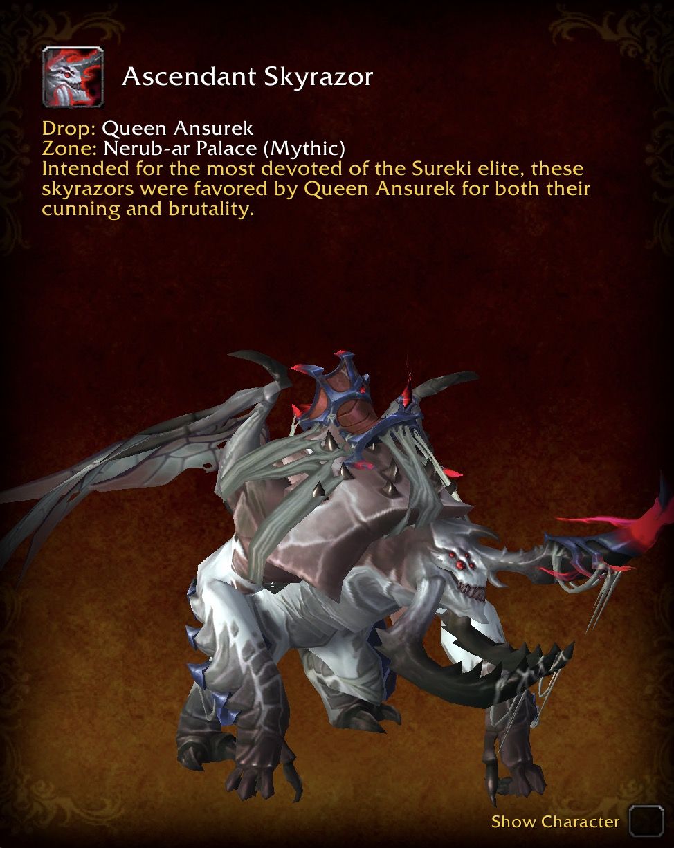 Mythic Nerub'ar Palace Final Boss, Queen Ansurek, Mounts - News - Icy Veins