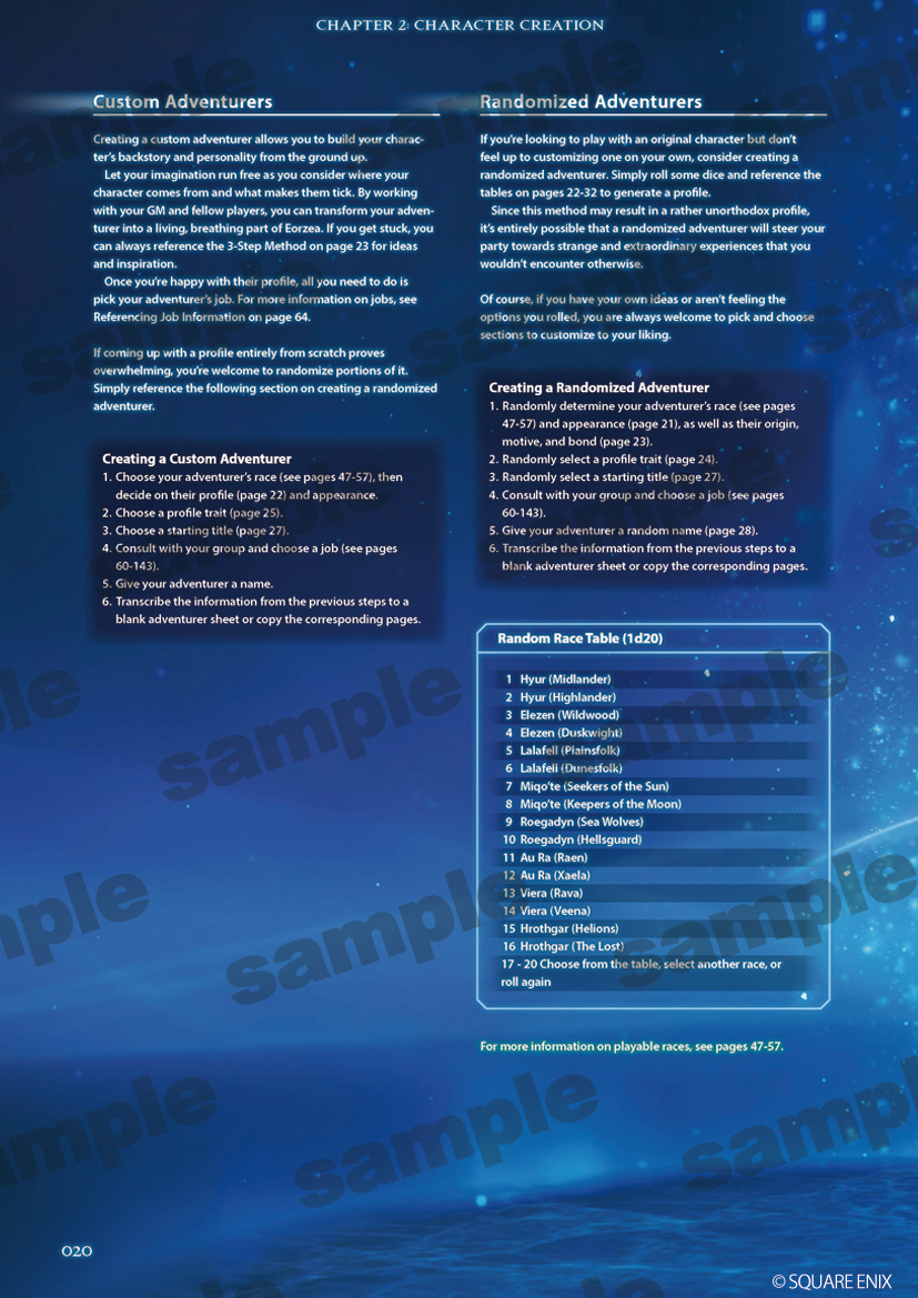 FFXIV - New Guide to The Final Fantasy XIV Tabletop Role-Playing Game ...