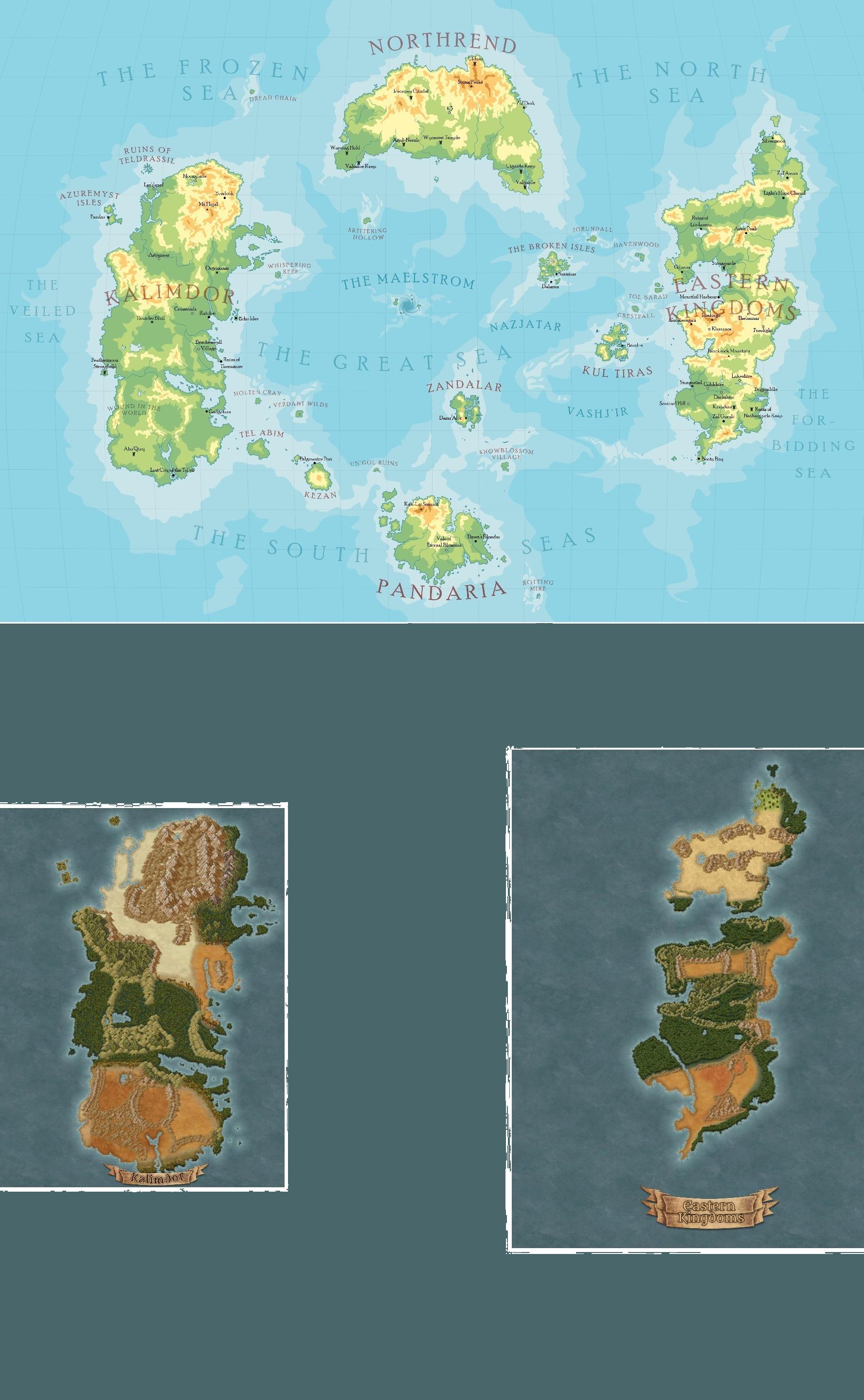 World of Warcraft Map with Proper Climates - News - Icy Veins