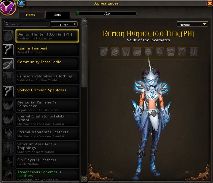 Vault of the Incarnates Demon Hunter Tier Set and Set Bonuses - News ...