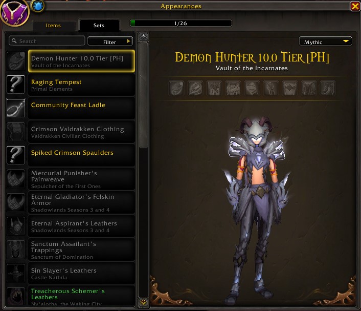 A Preview of Demon Hunter Primalist Tier Sets in Dragonflight - News ...