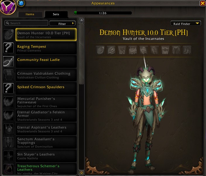 A Preview of Demon Hunter Primalist Tier Sets in Dragonflight - News ...