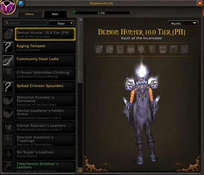 Vault of the Incarnates Demon Hunter Tier Set and Set Bonuses - News ...