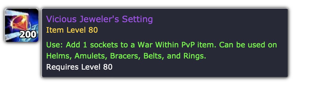 Jewelry Can Have 2 Sockets in The War Within - News - Icy Veins